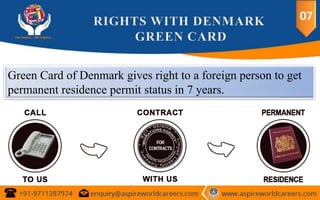 Benefits of Denmark Green Card Scheme | PPTX