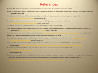 Proposed actions to improve waiting times at the emergency room | PPTX