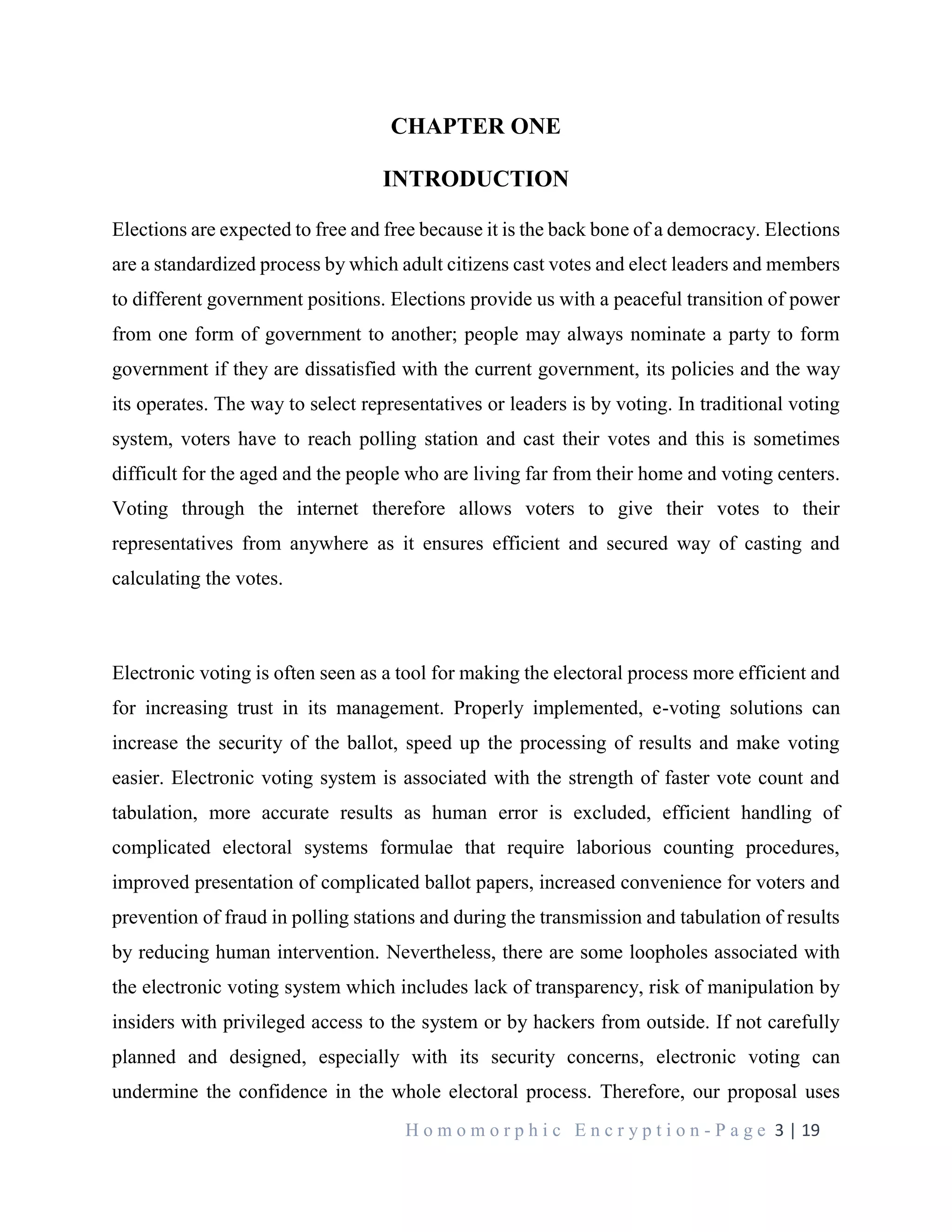 APPLICATION OF HOMOMORPHIC ENCRYPTION ALGORITHM IN ELECTRONIC VOTING ...