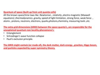 Proposed experiments to prove the grid dimensions theory | PPT