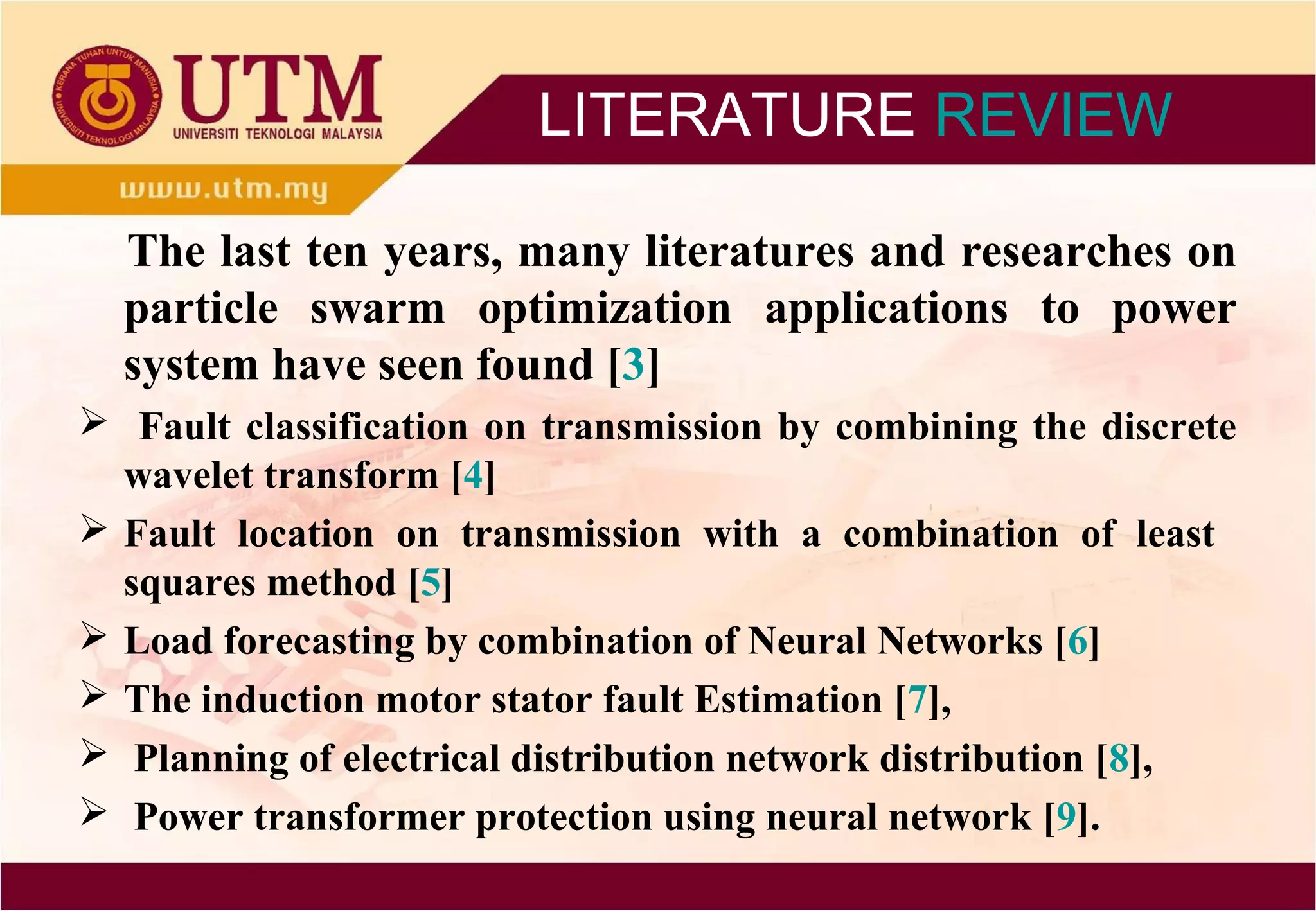 Proposed Fault Detection On Overhead Transmission Line Using Particle