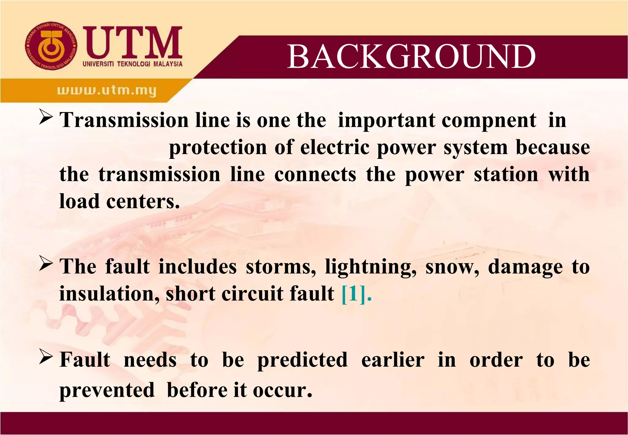 Proposed Fault Detection On Overhead Transmission Line Using Particle Swarm Optimization Ppt