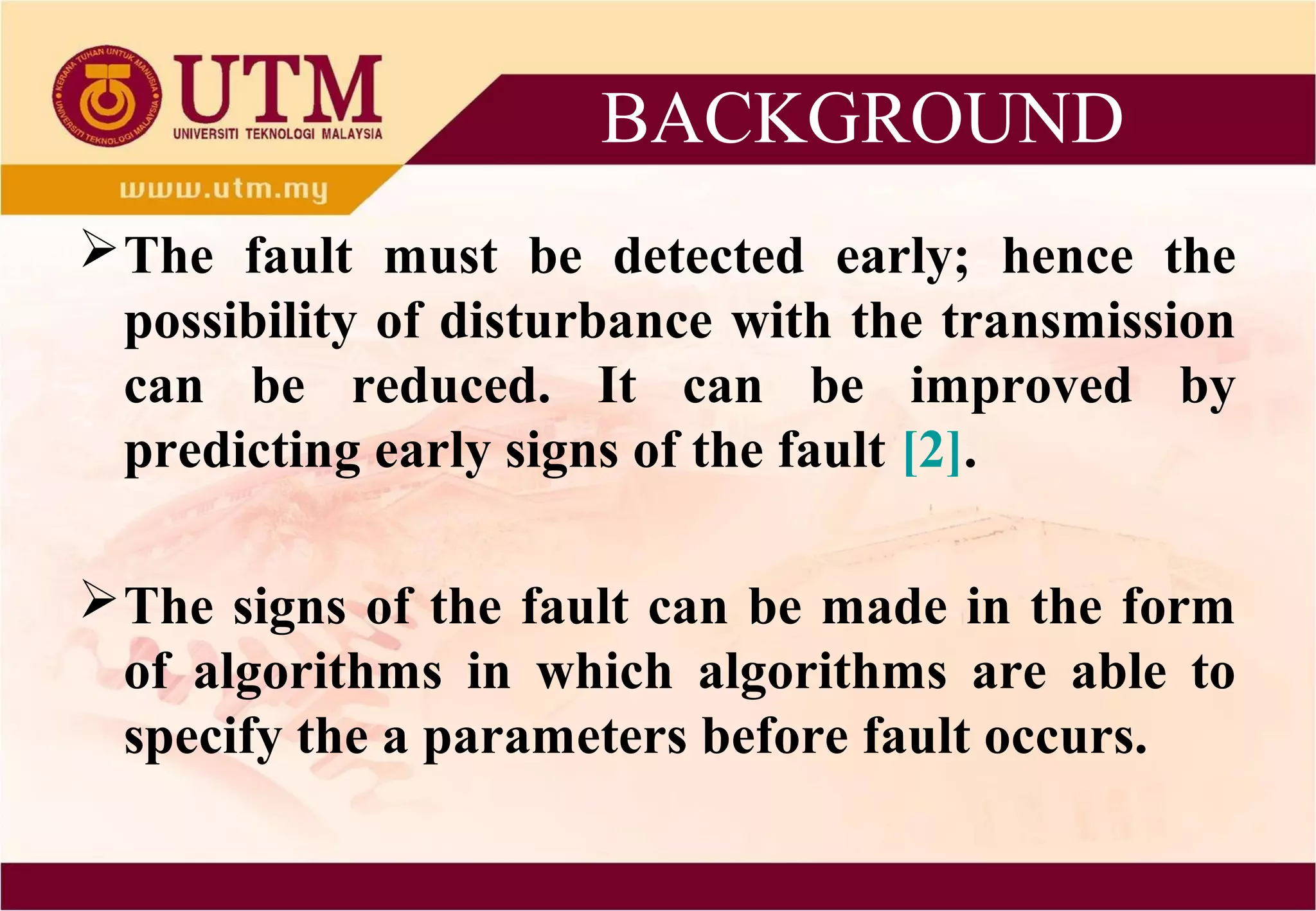 Proposed Fault Detection On Overhead Transmission Line Using Particle Swarm Optimization Ppt