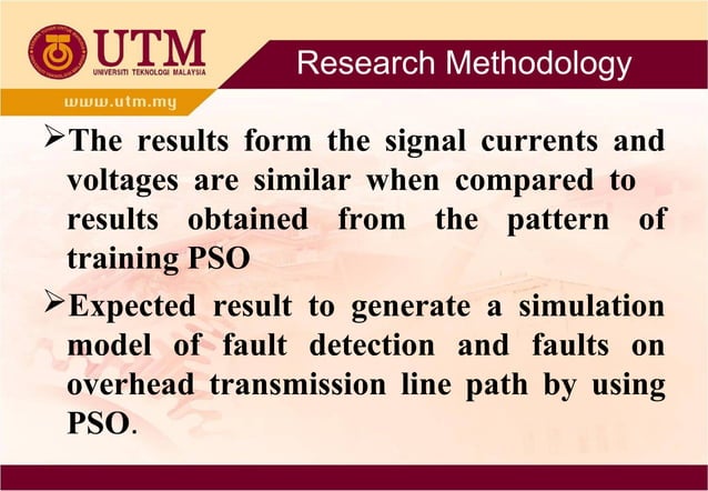 Proposed Fault Detection On Overhead Transmission Line Using Particle Swarm Optimization Ppt