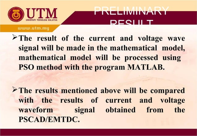 Proposed Fault Detection On Overhead Transmission Line Using Particle Swarm Optimization Ppt