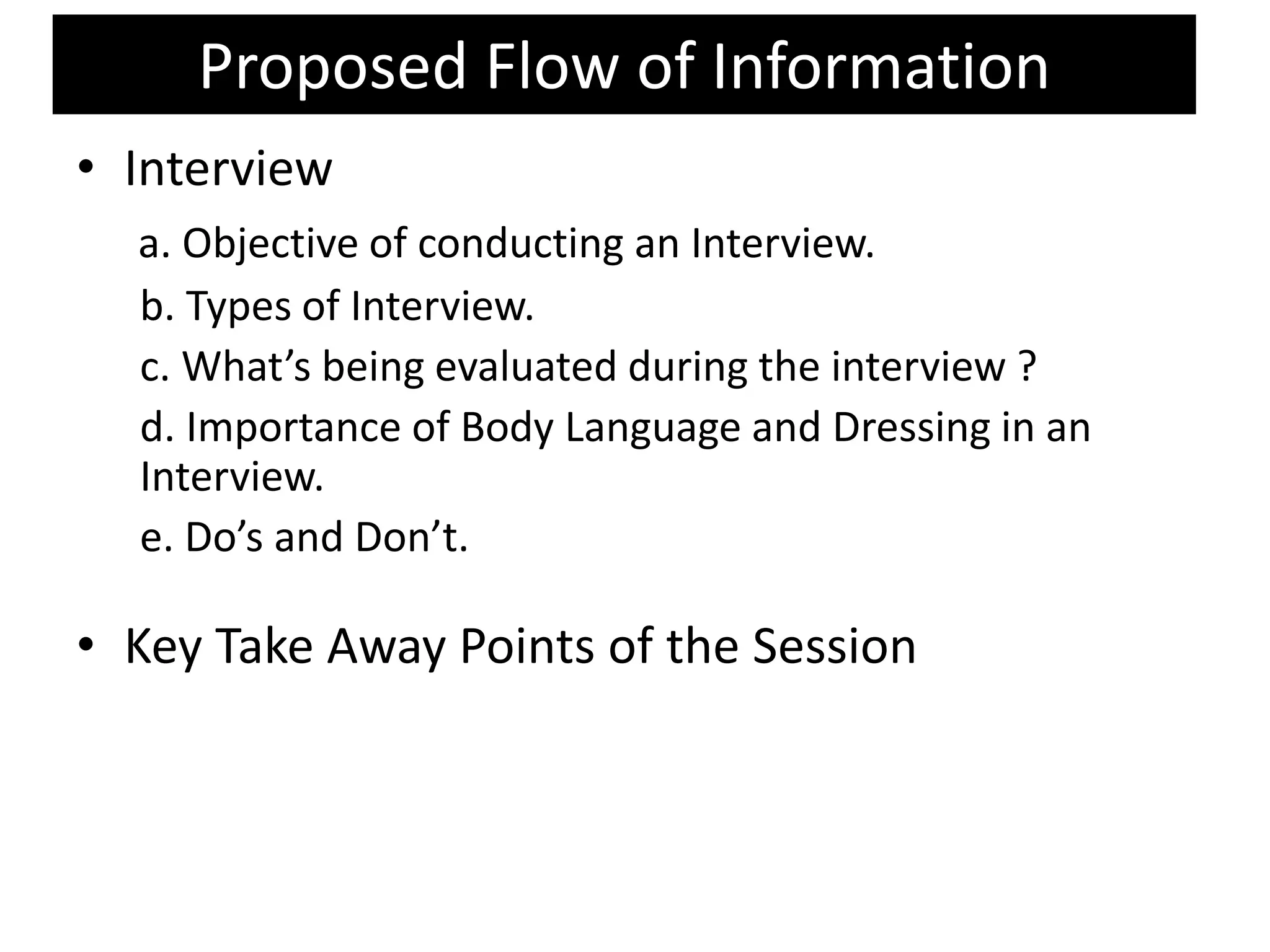 Proposed Flow of Presentation during the workshop.pptx