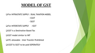 GST PRESENTATION, PROPOSED GST A BRIEF INTRODUCTION | PPT