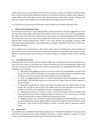 Proposed high level solutions to counter online examination fraud using ...