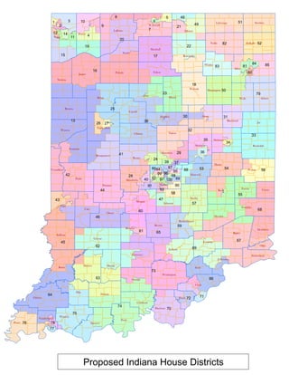 Proposed Indiana House map | PDF
