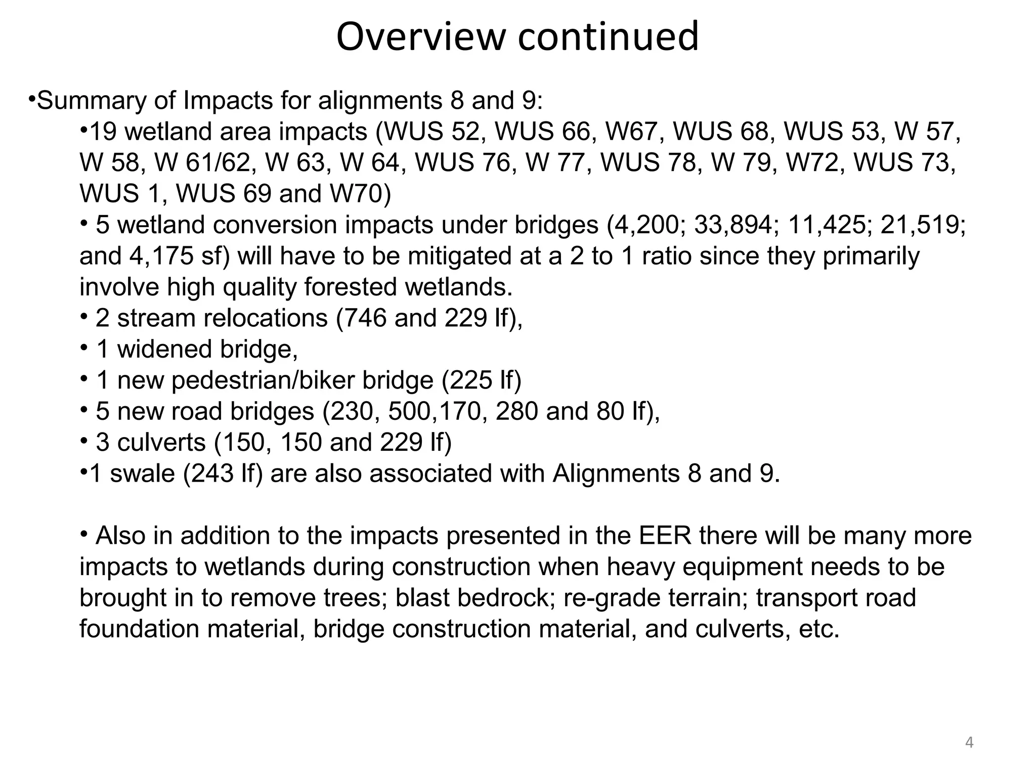 Wetland and Stream Crossing Impacts of Proposed M-83 | PPT | Real Estate