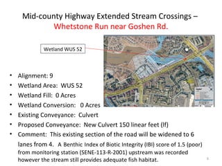 Wetland and Stream Crossing Impacts of Proposed M-83 | PPT