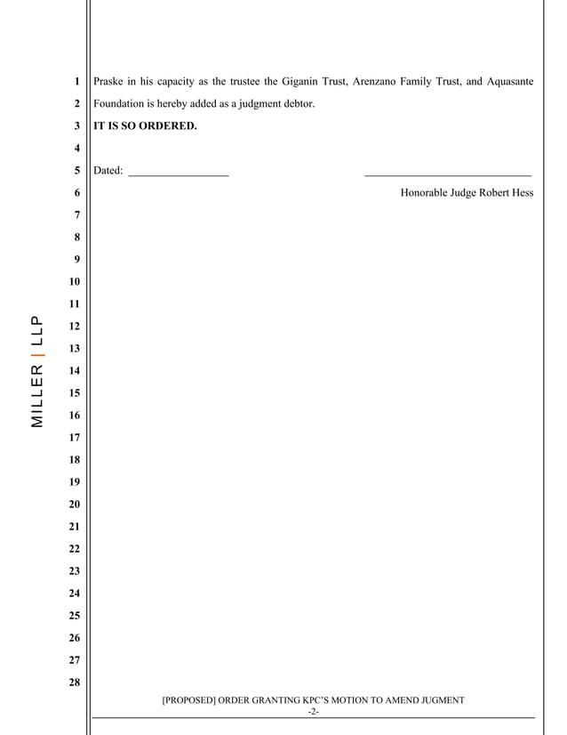 [Proposed] order | PDF