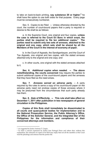 Proposed rule for efficient use of paper | PDF | Legal Services ...