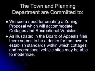 Proposed seasonal tourist zoning | PPT | Developmental Sites | Real Estate
