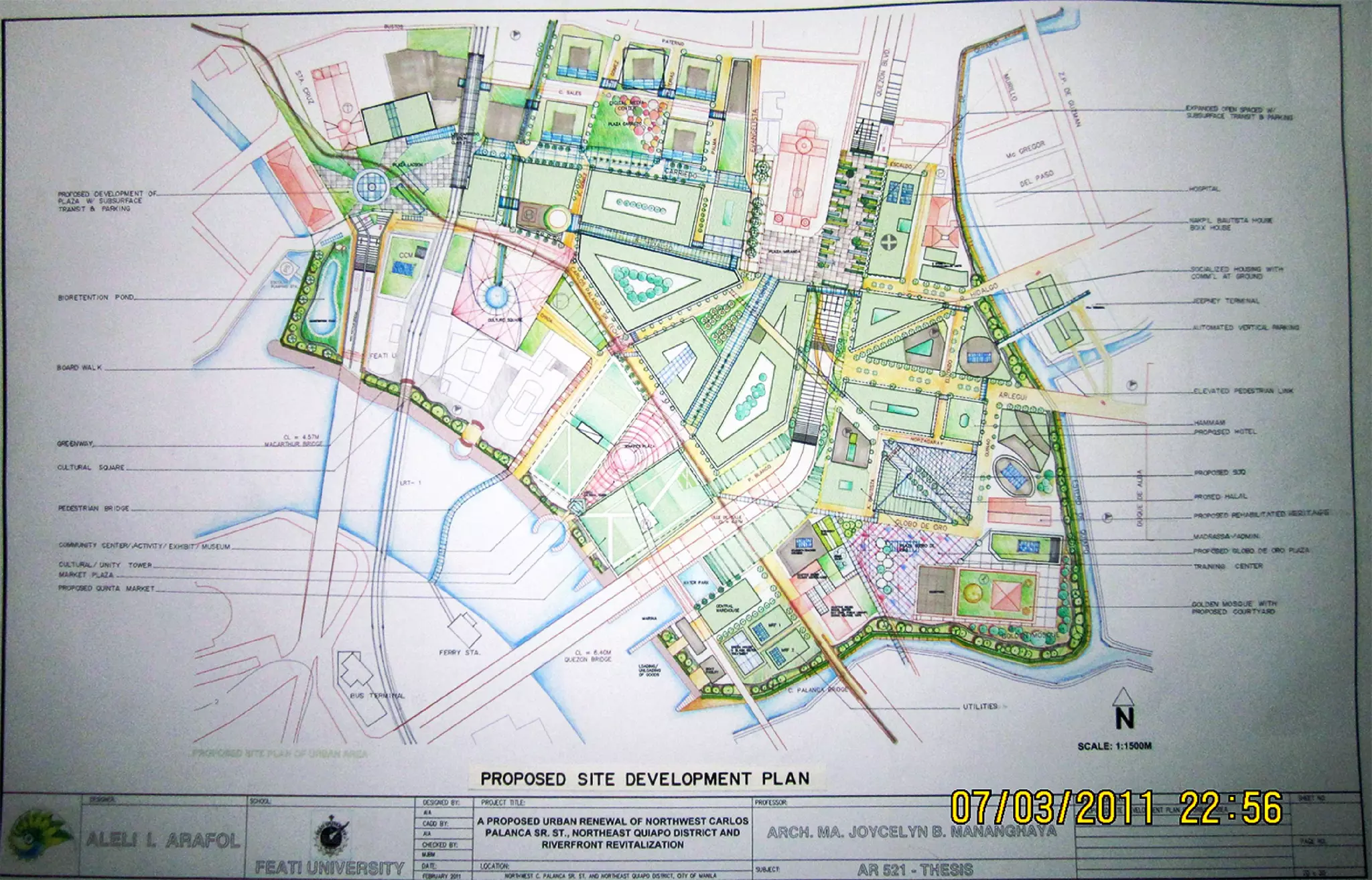 Proposed urban renewal of nw ne quiapo district & riverfront ...