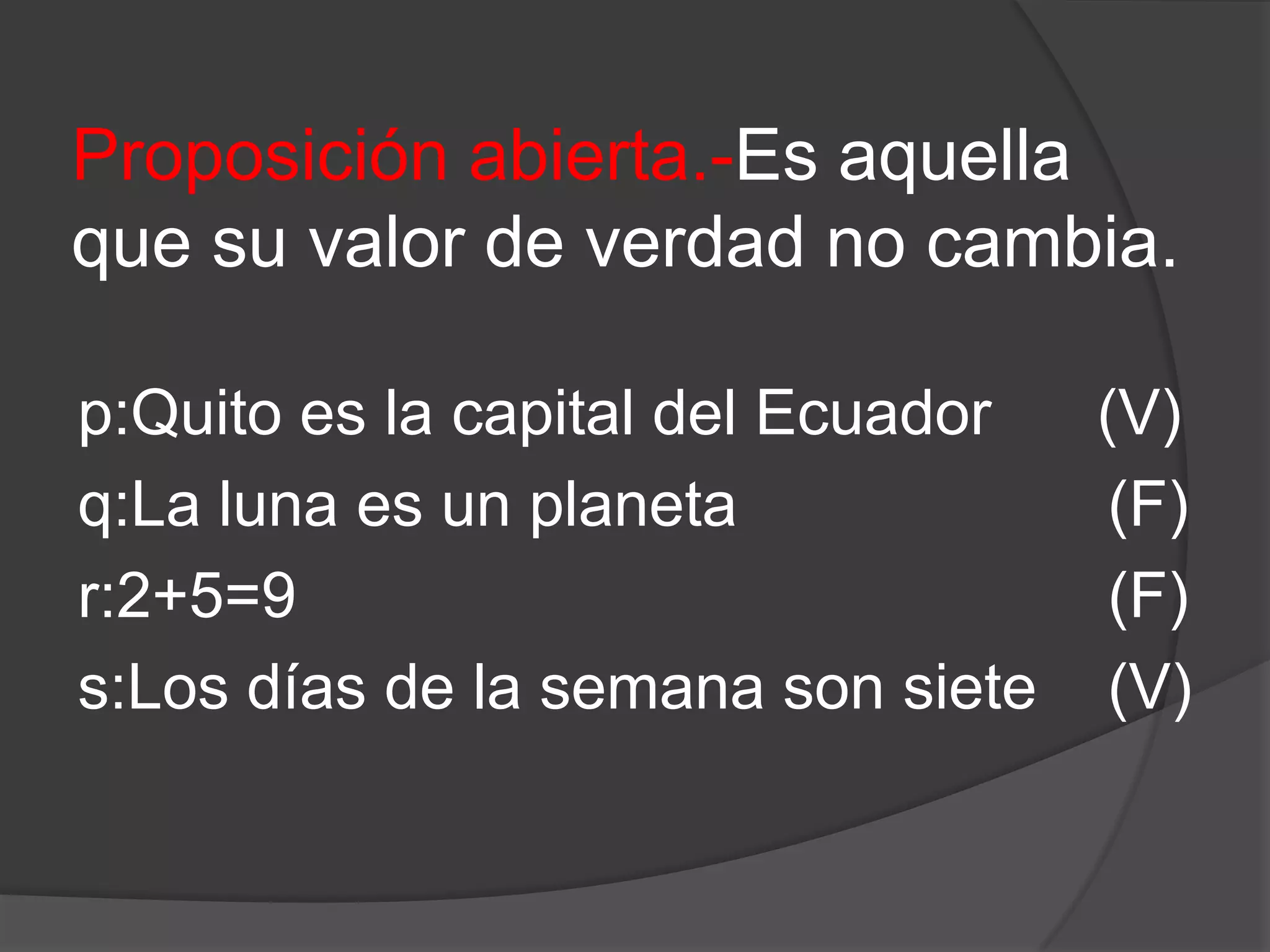Proposiciones Matematicas | PPTX