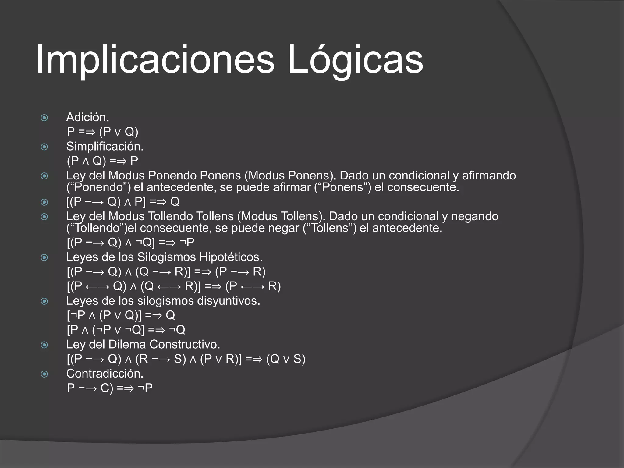 Proposicones y operaciones logicas | PPTX | Science