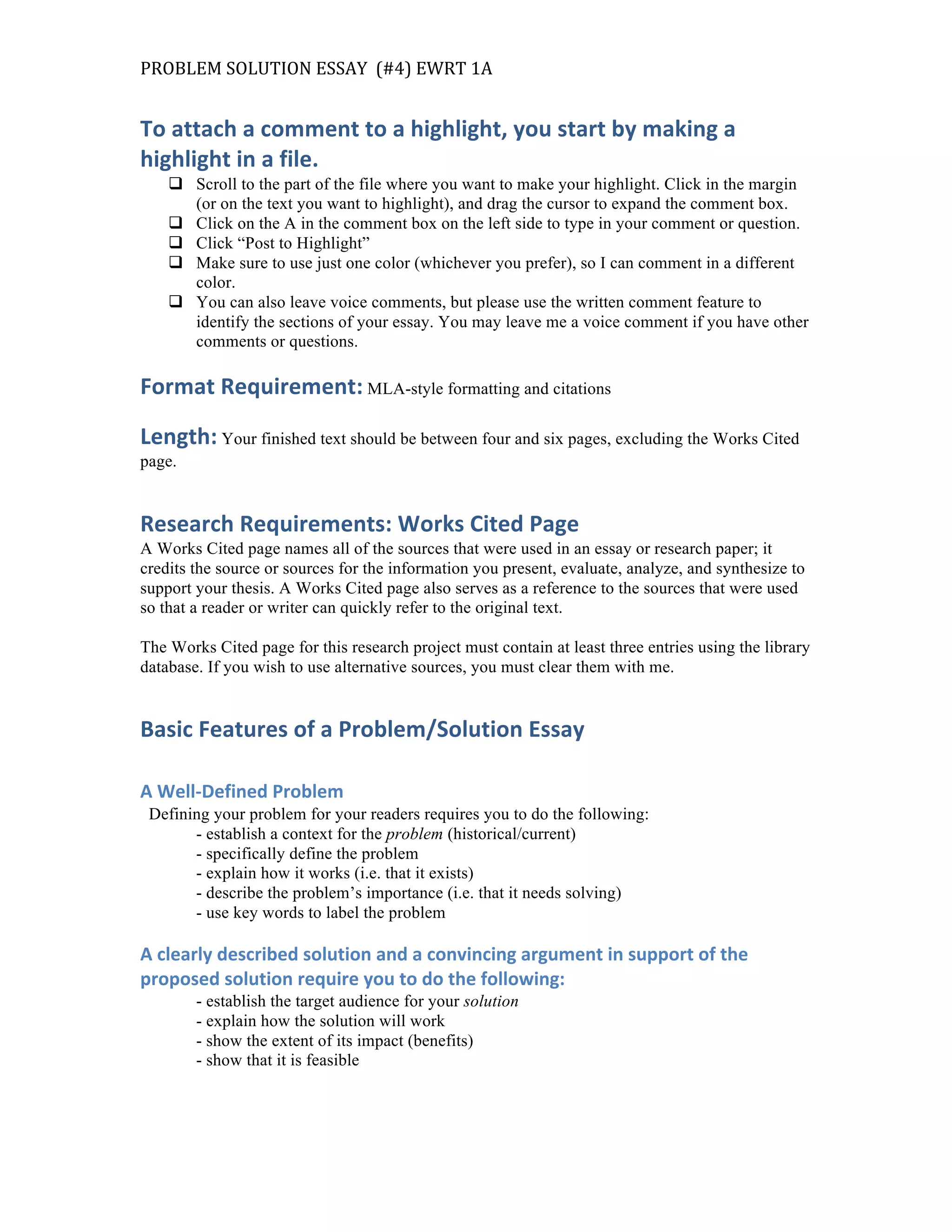 Proposing a solution essay #4 | PDF