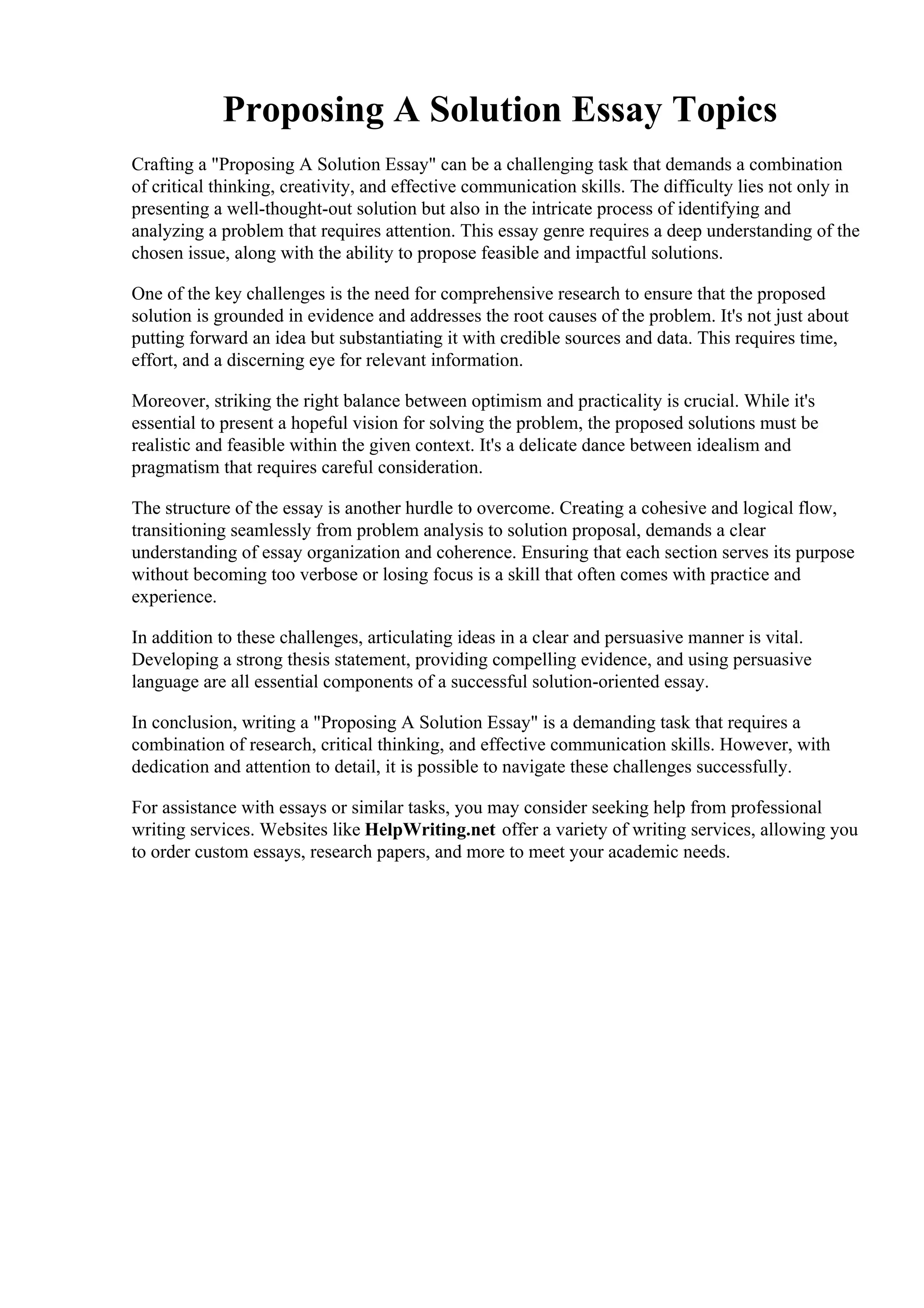 Proposing A Solution Essay Topics.pdf