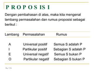 Proposisi | PPT