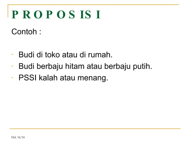 Proposisi | PPT