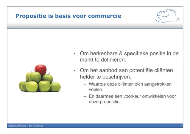 Hoe ontwikkel ik een propositie? | PDF