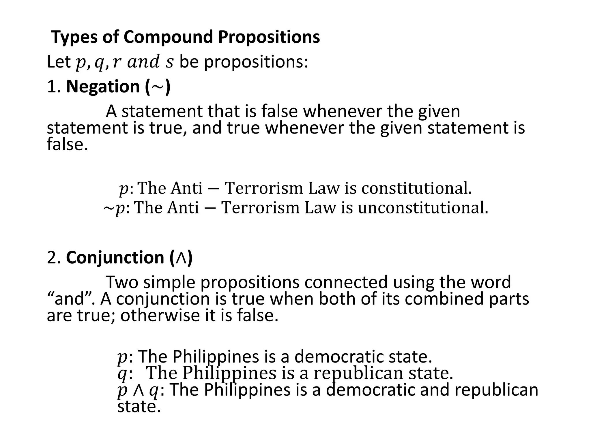 Proposition (Logic) | PPTX