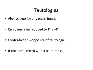 Propositional logic for Beginners | PPT
