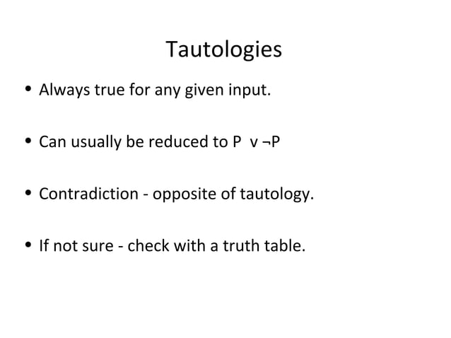 Propositional logic for Beginners | PPT