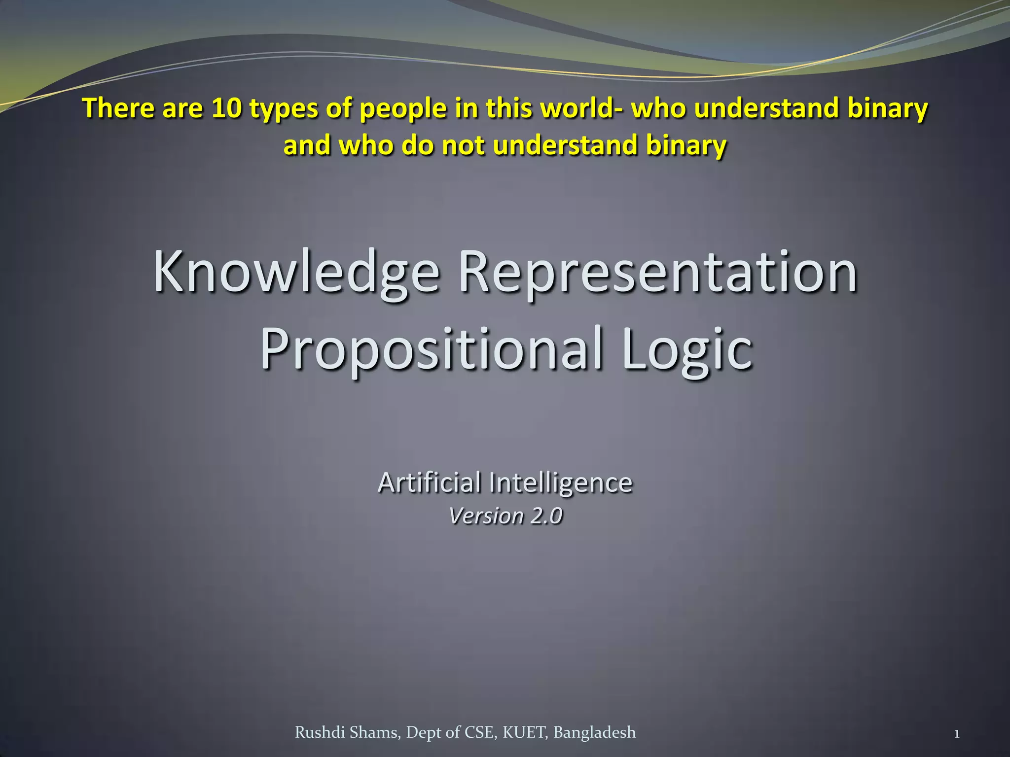 Propositional logic | PPTX
