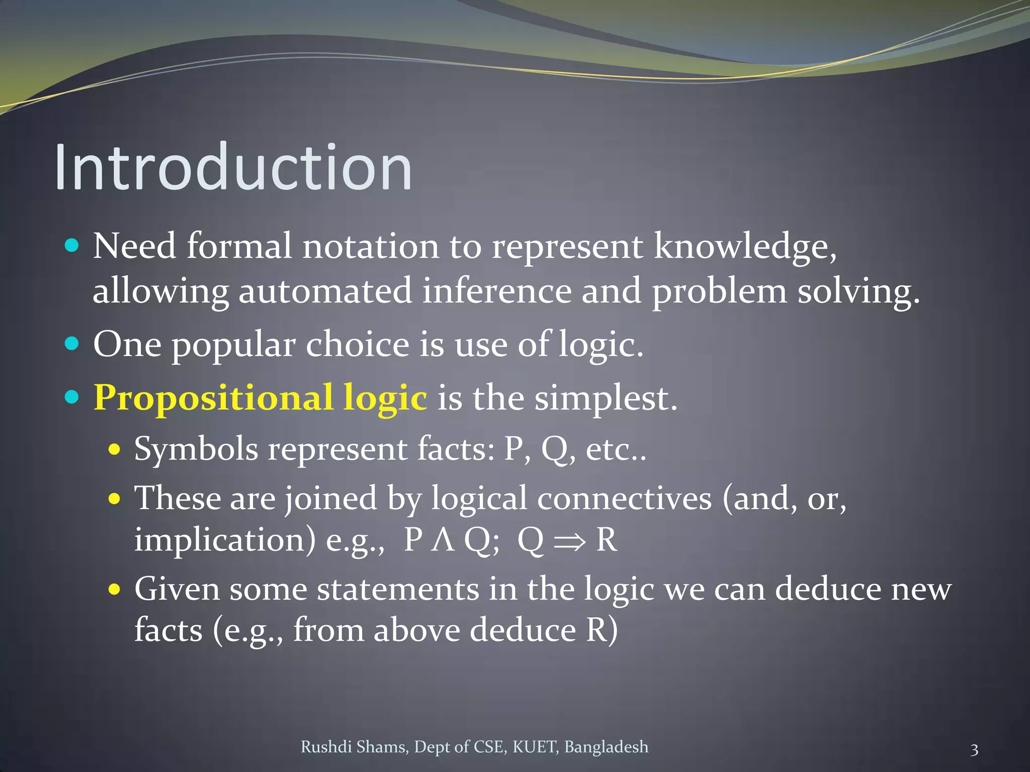 Propositional logic | PPTX