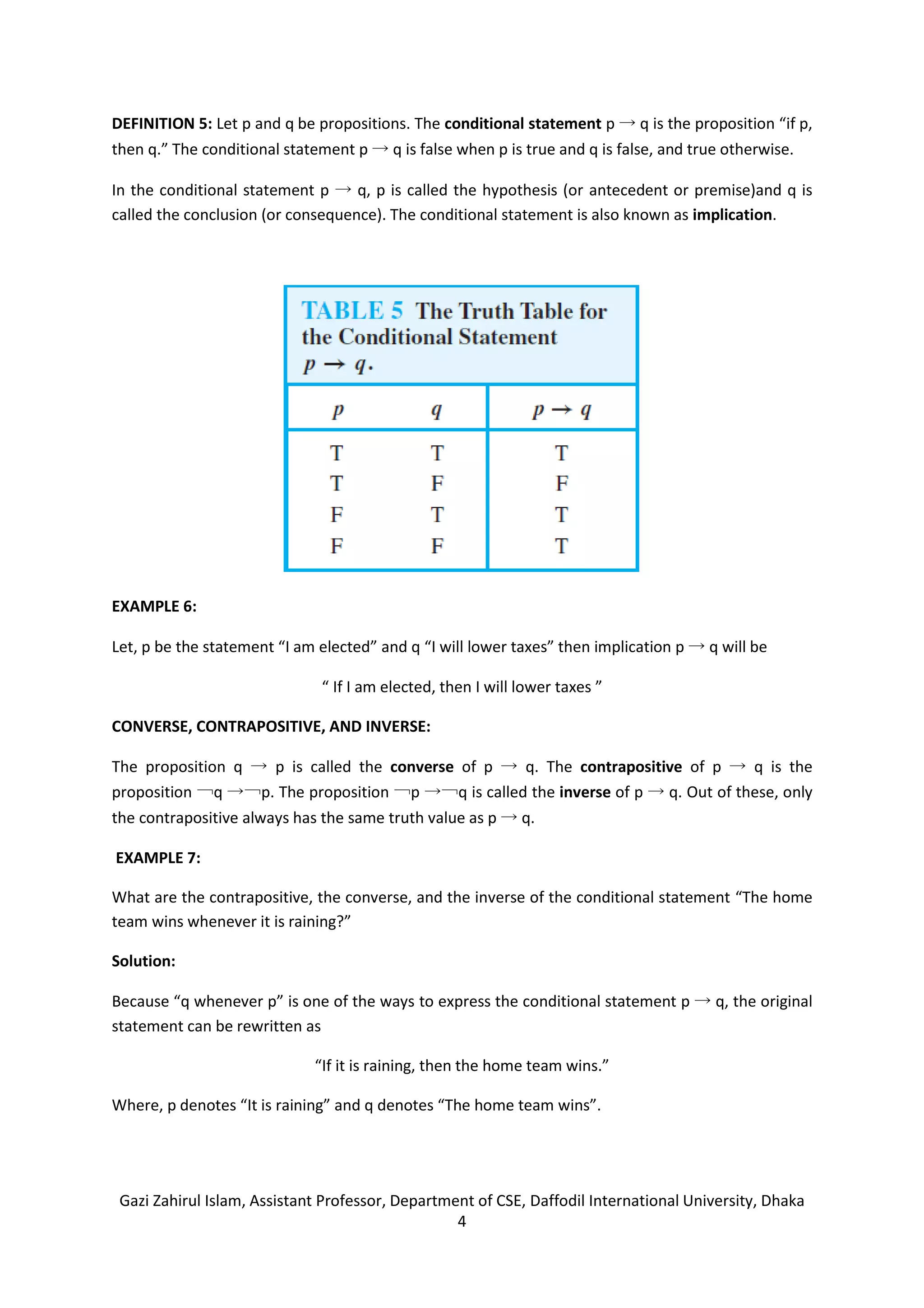 Propositional logic | PDF
