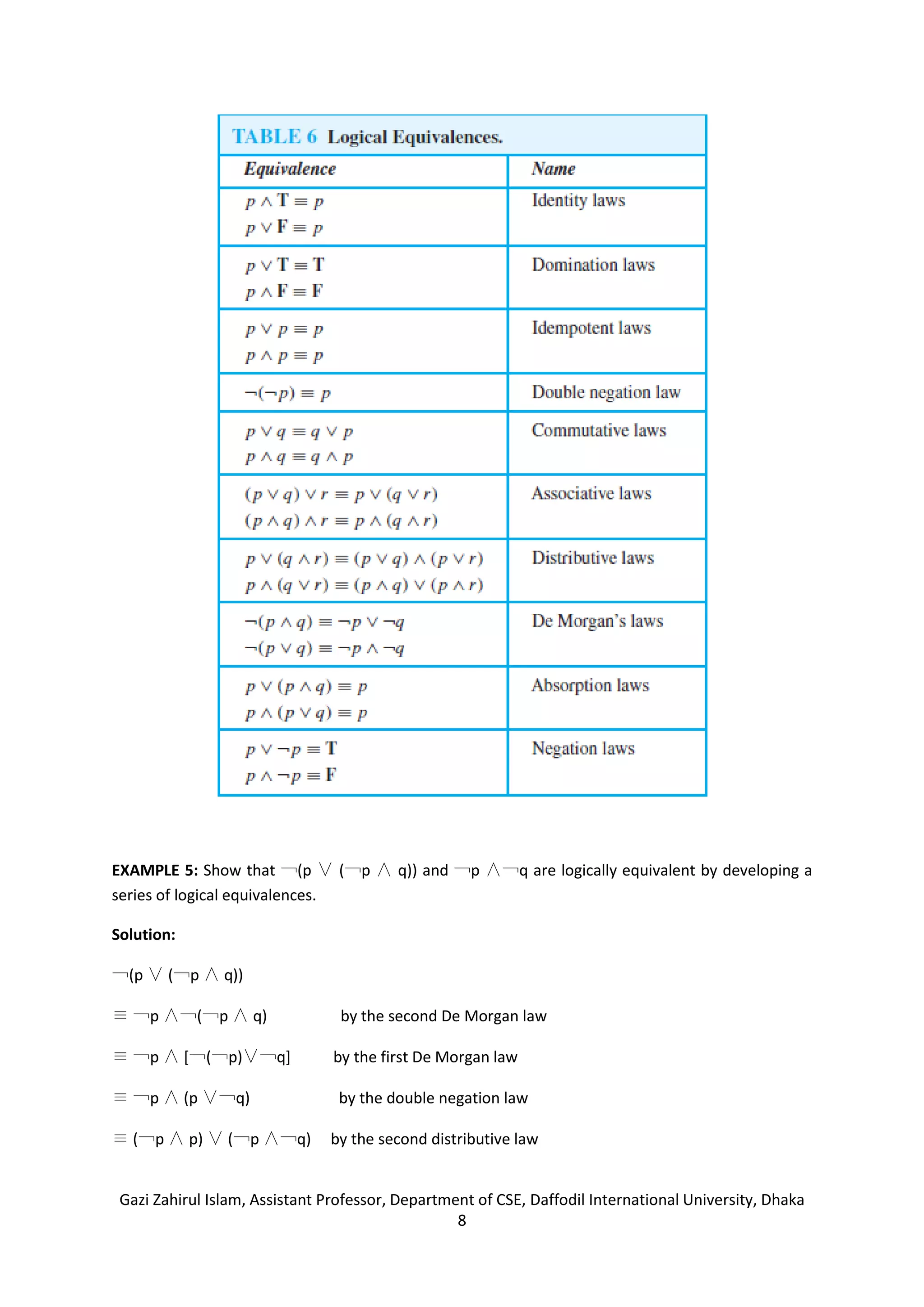 Propositional logic | PDF