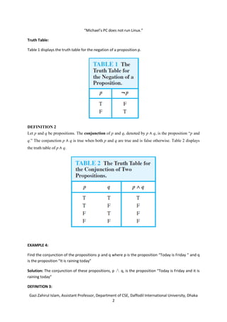 Propositional logic | PDF