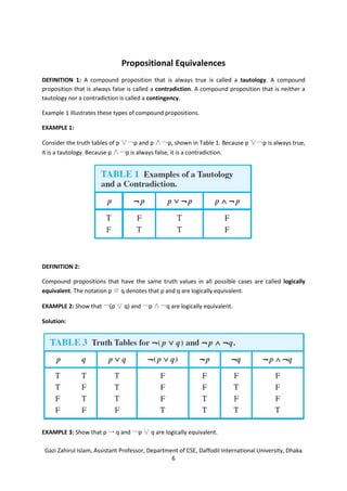 Propositional logic | PDF