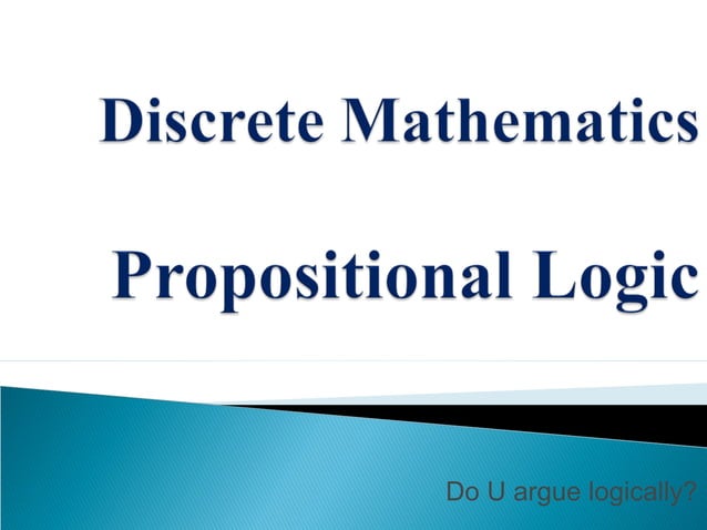 Propositional logic | PPT