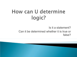 Propositional logic | PPT