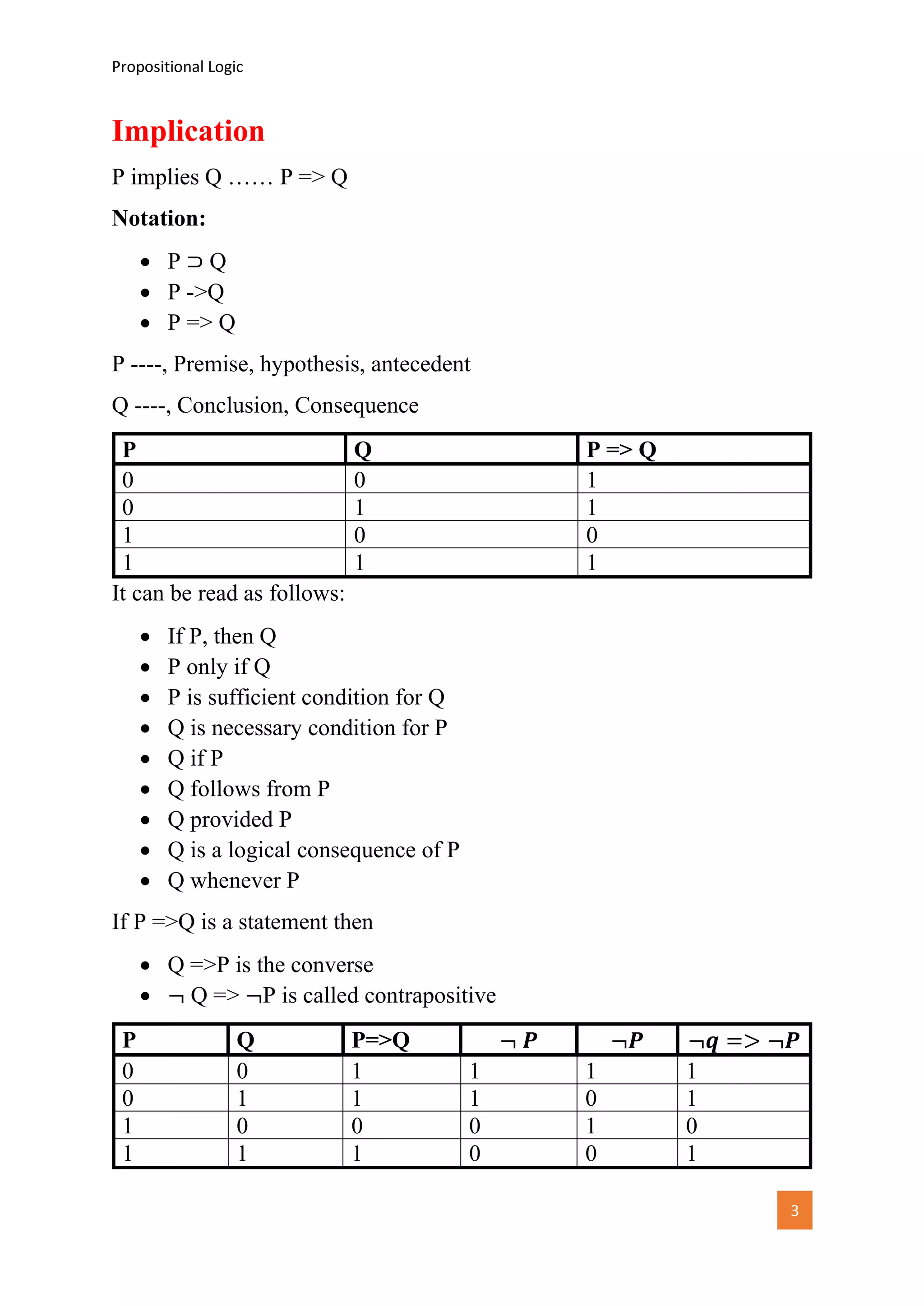 Propositional logic | PDF
