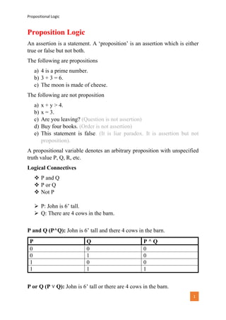 Propositional logic | PDF