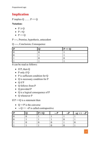 Propositional logic | PDF