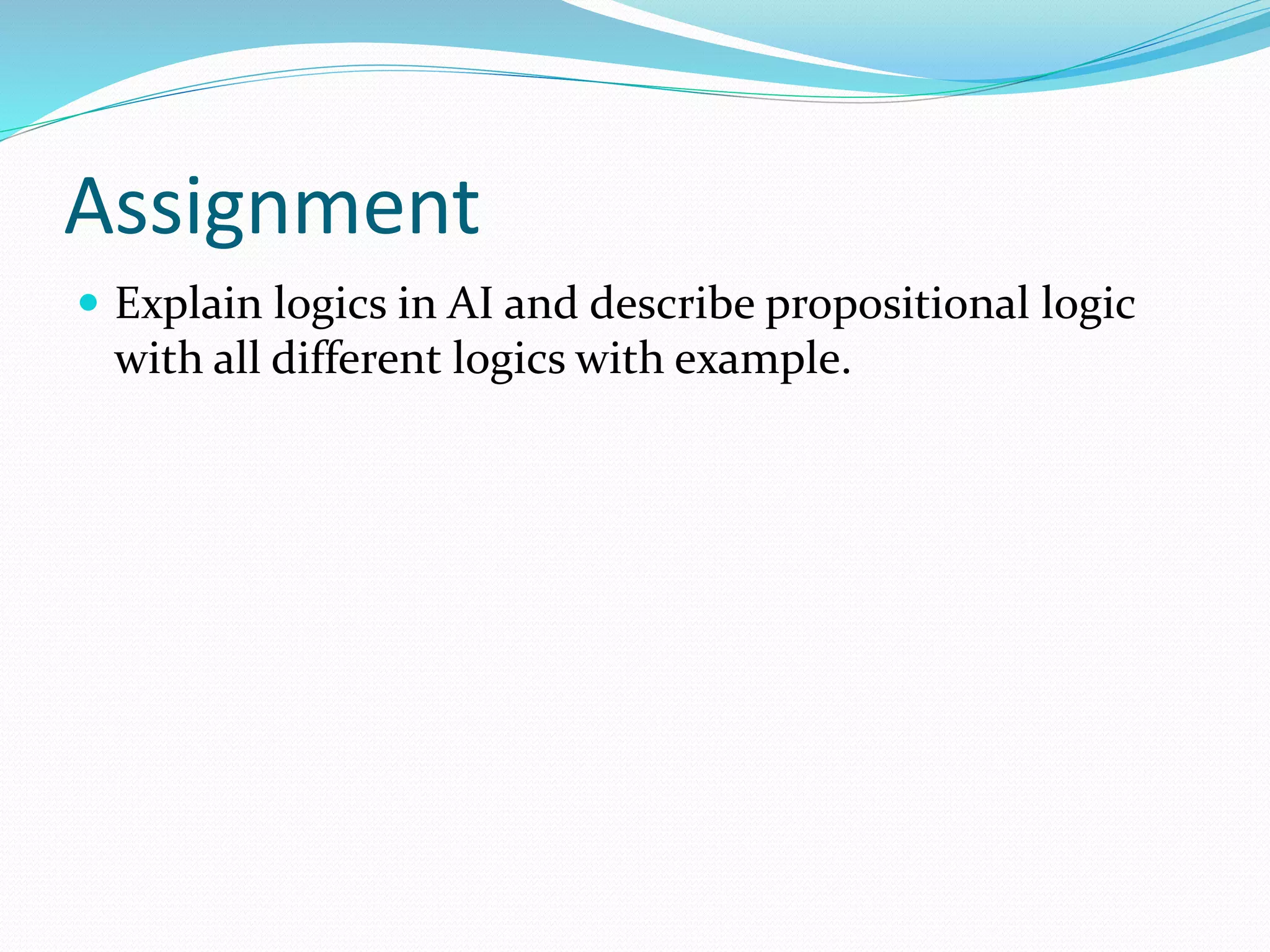 Propositional logic | PPTX