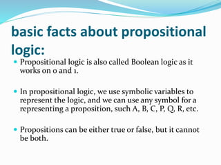 Propositional logic | PPTX