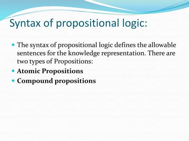 Propositional logic | PPTX