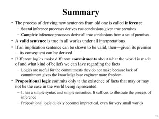 Propositional Logic in Artificial Intelligence | PPT
