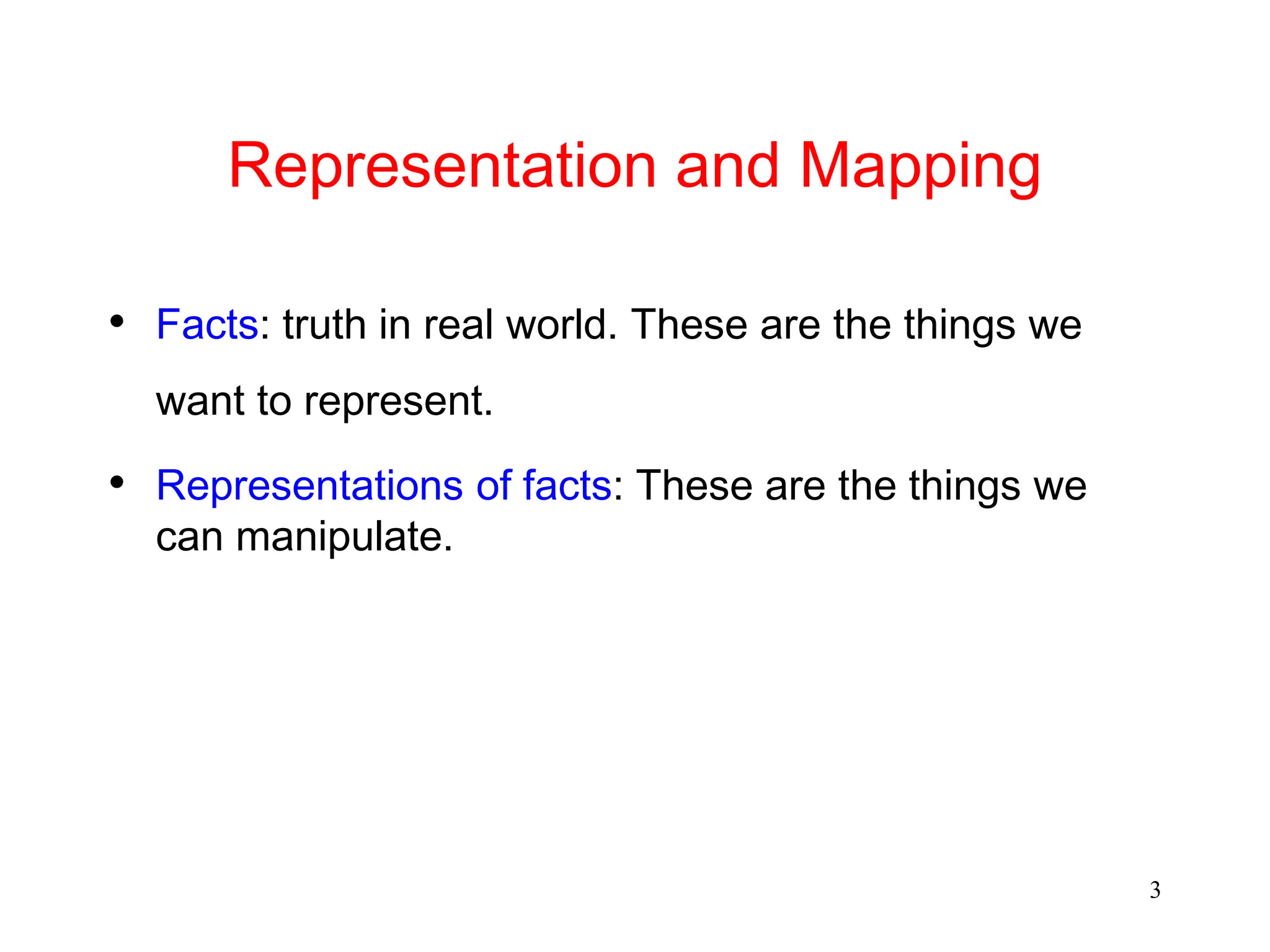 Knowledge Representation, Prepositional Logic, Representation and ...