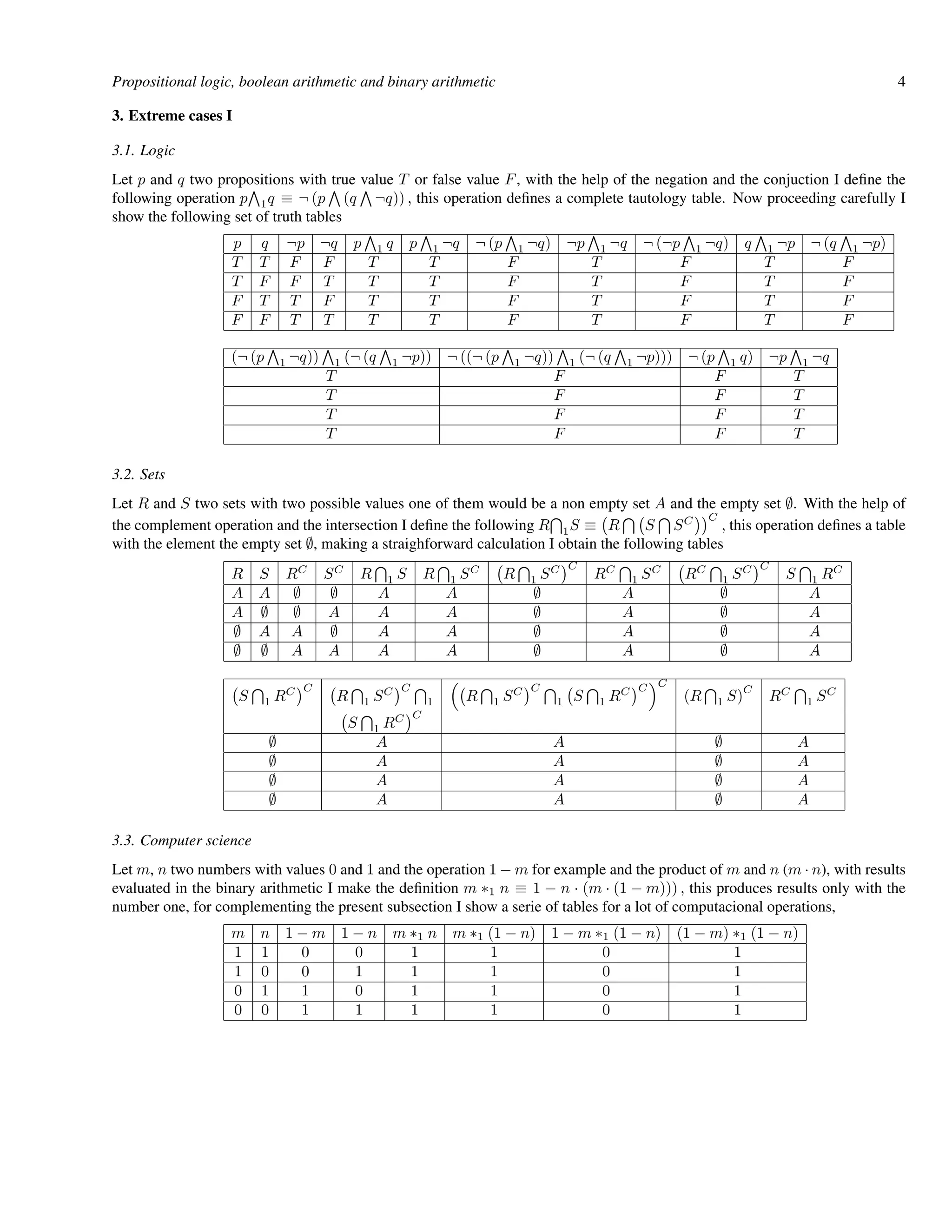Propositional Logic, Boolean Arithmetic And Binary Arithmetic | PDF