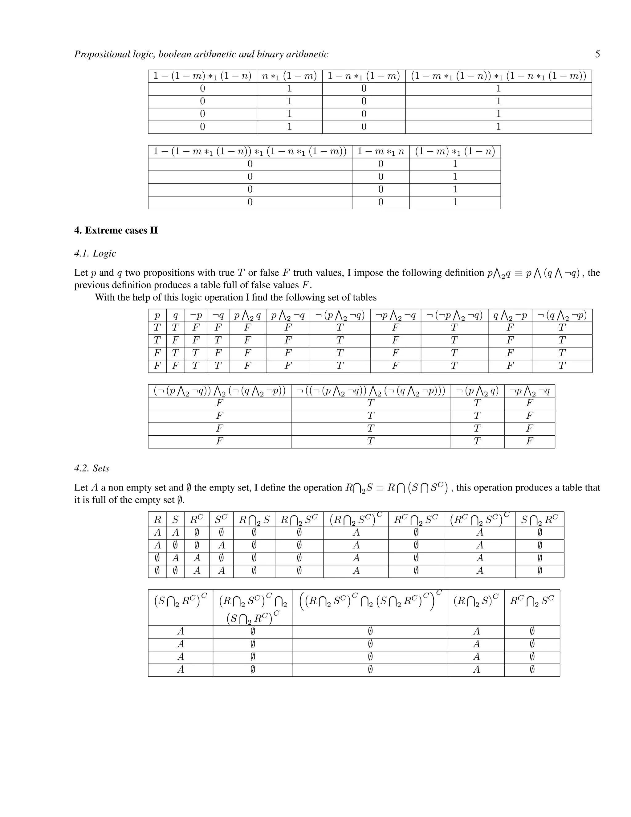 Propositional Logic, Boolean Arithmetic And Binary Arithmetic | PDF