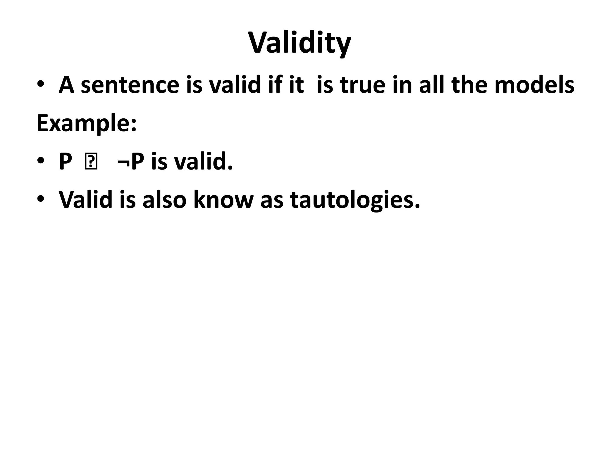 Propositional logic & inference | PPTX