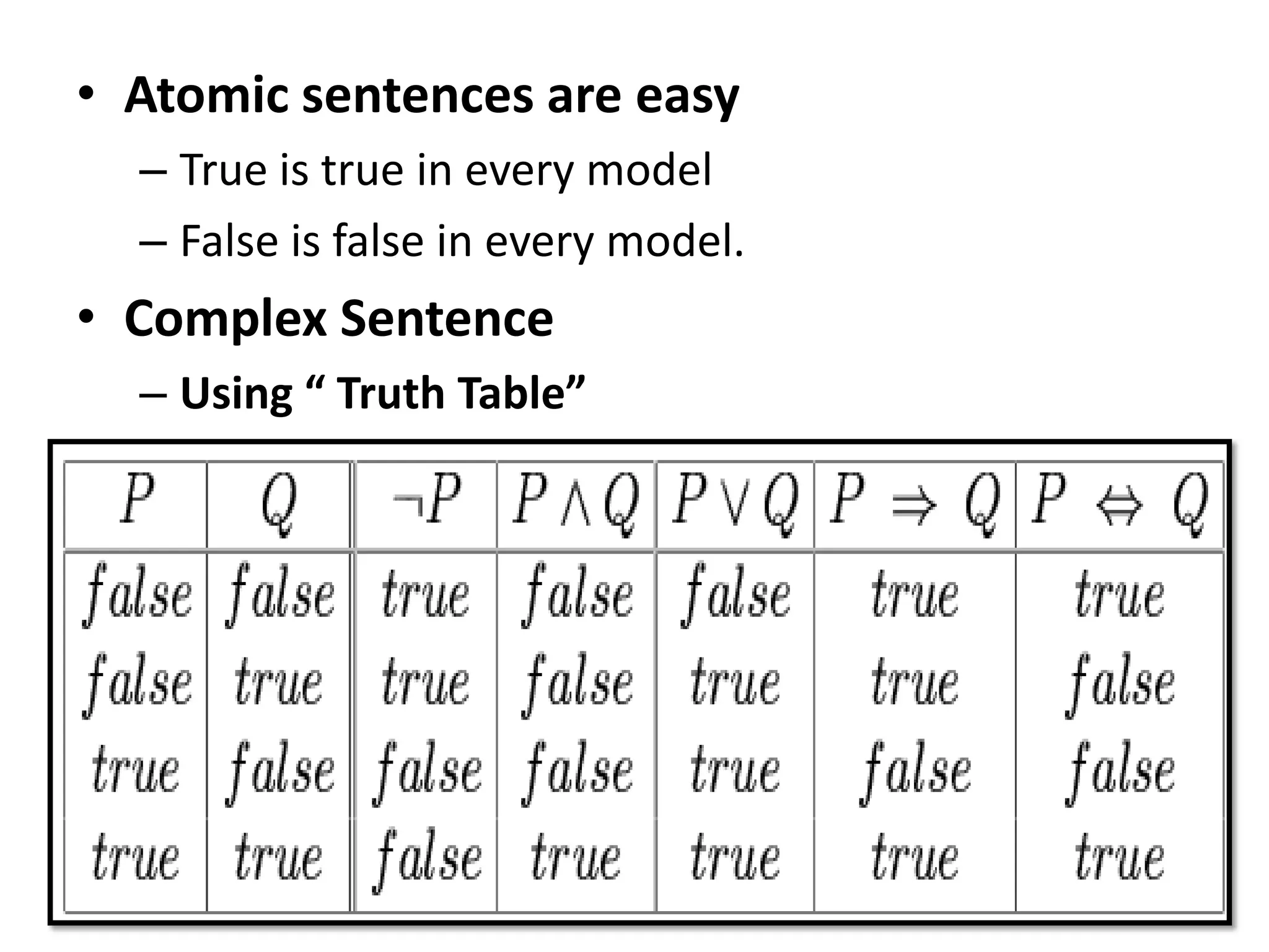 Propositional logic & inference | PPTX