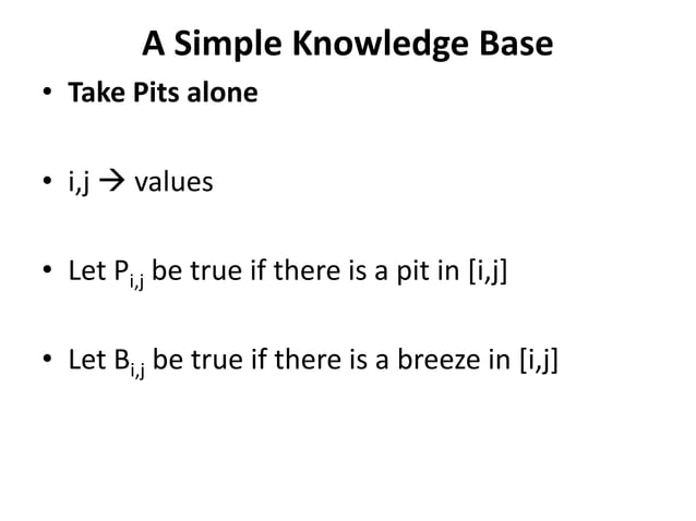 Propositional logic & inference | PPTX